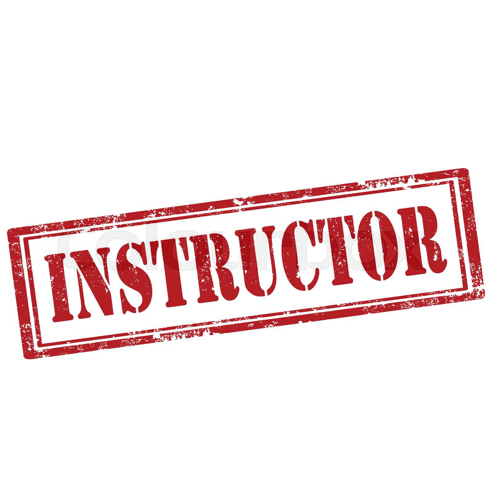 Instructor-stamp | Stock vector | Colourbox