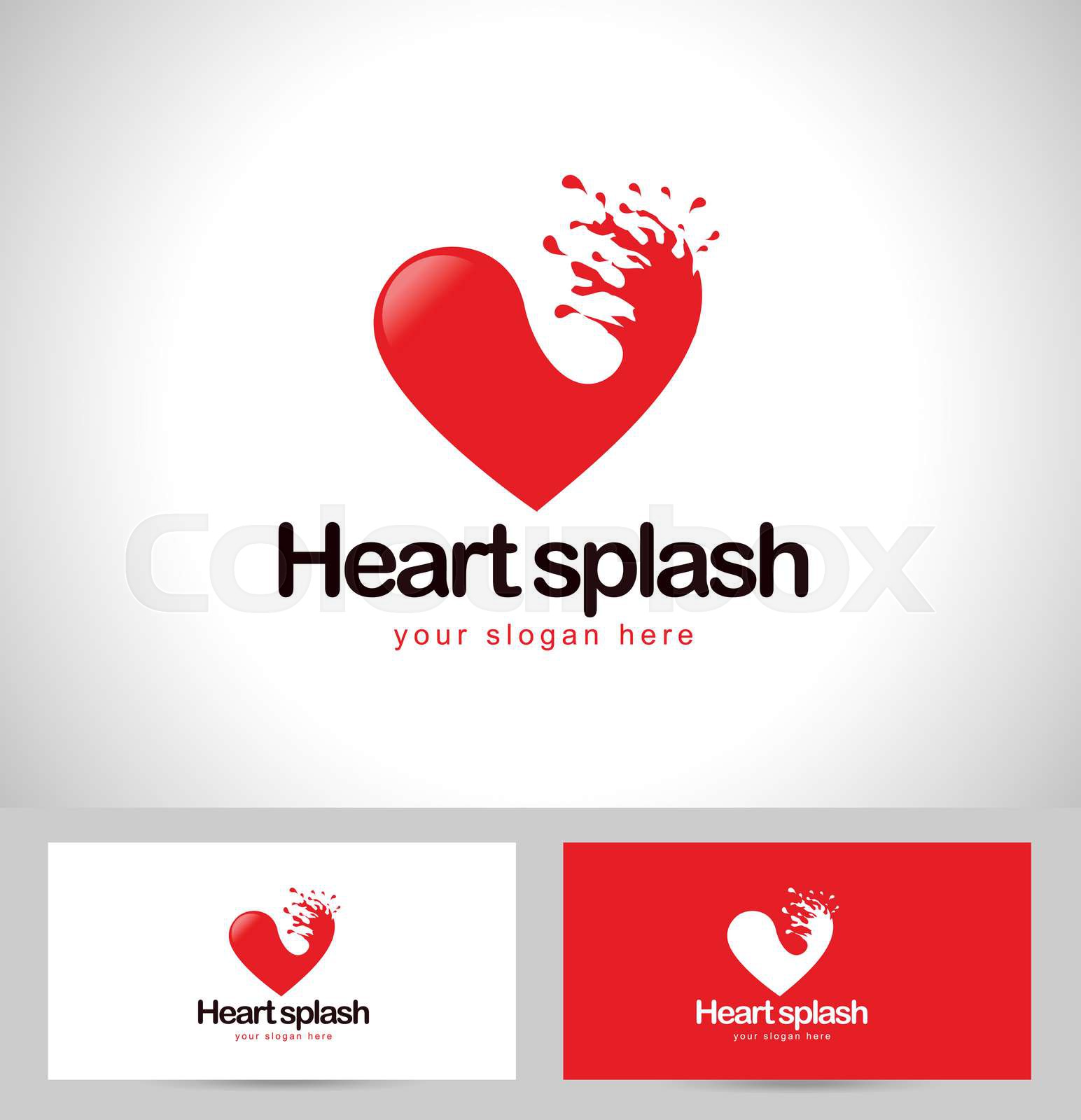 Red Heart Logo | Stock vector | Colourbox