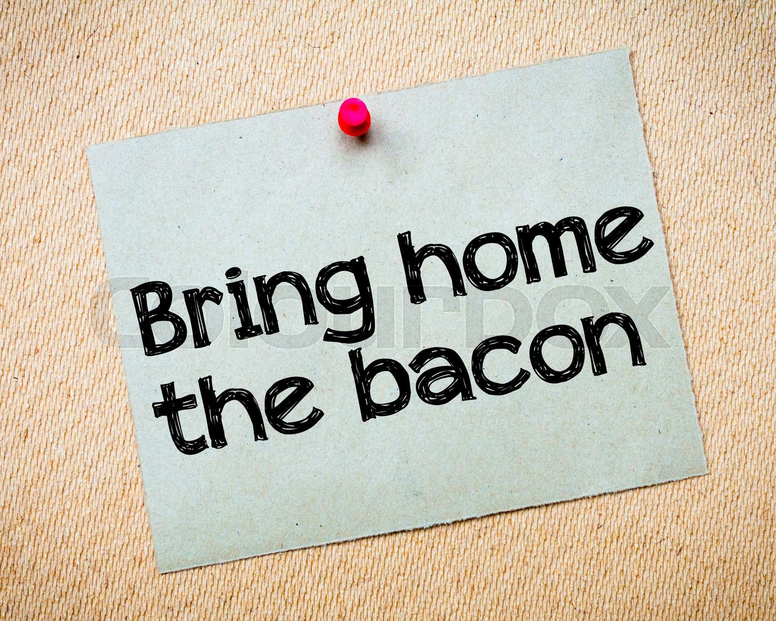 Bring home the bacon | Stock image | Colourbox