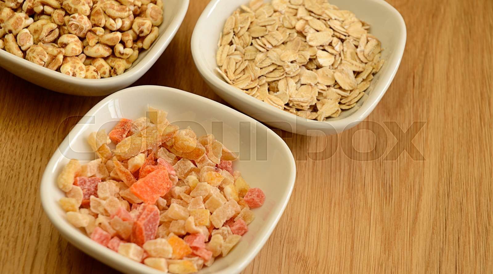 Muesli ingredients | Stock image | Colourbox