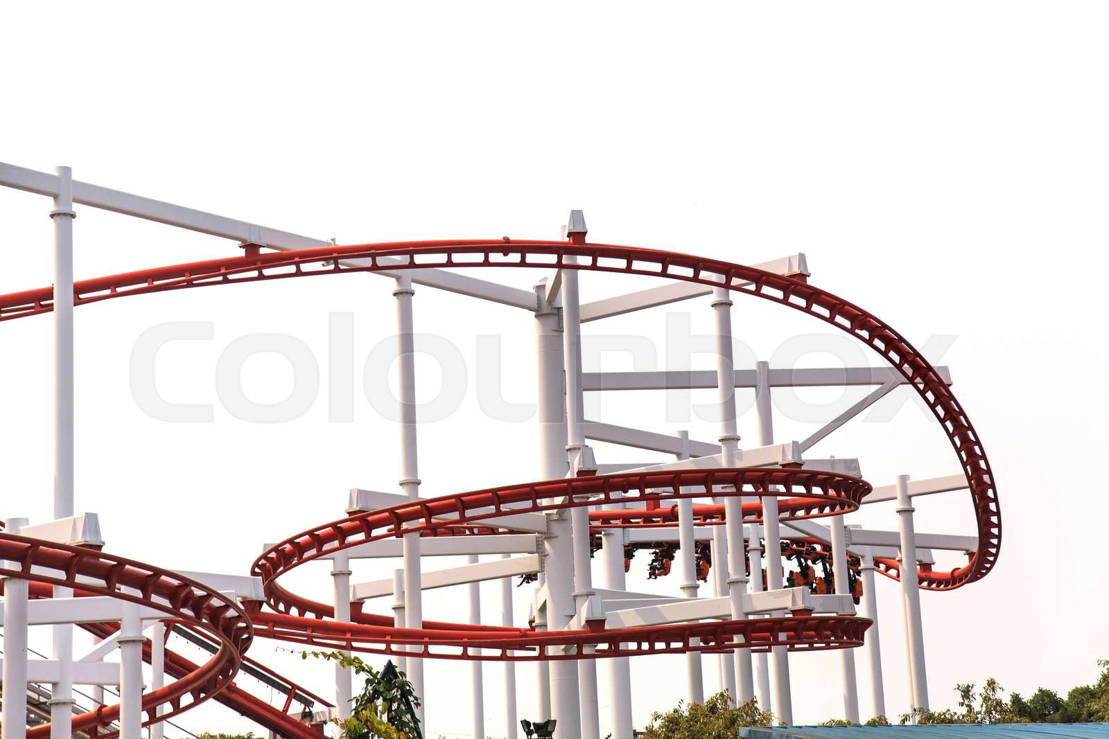 Roller Coasters loops | Stock image | Colourbox