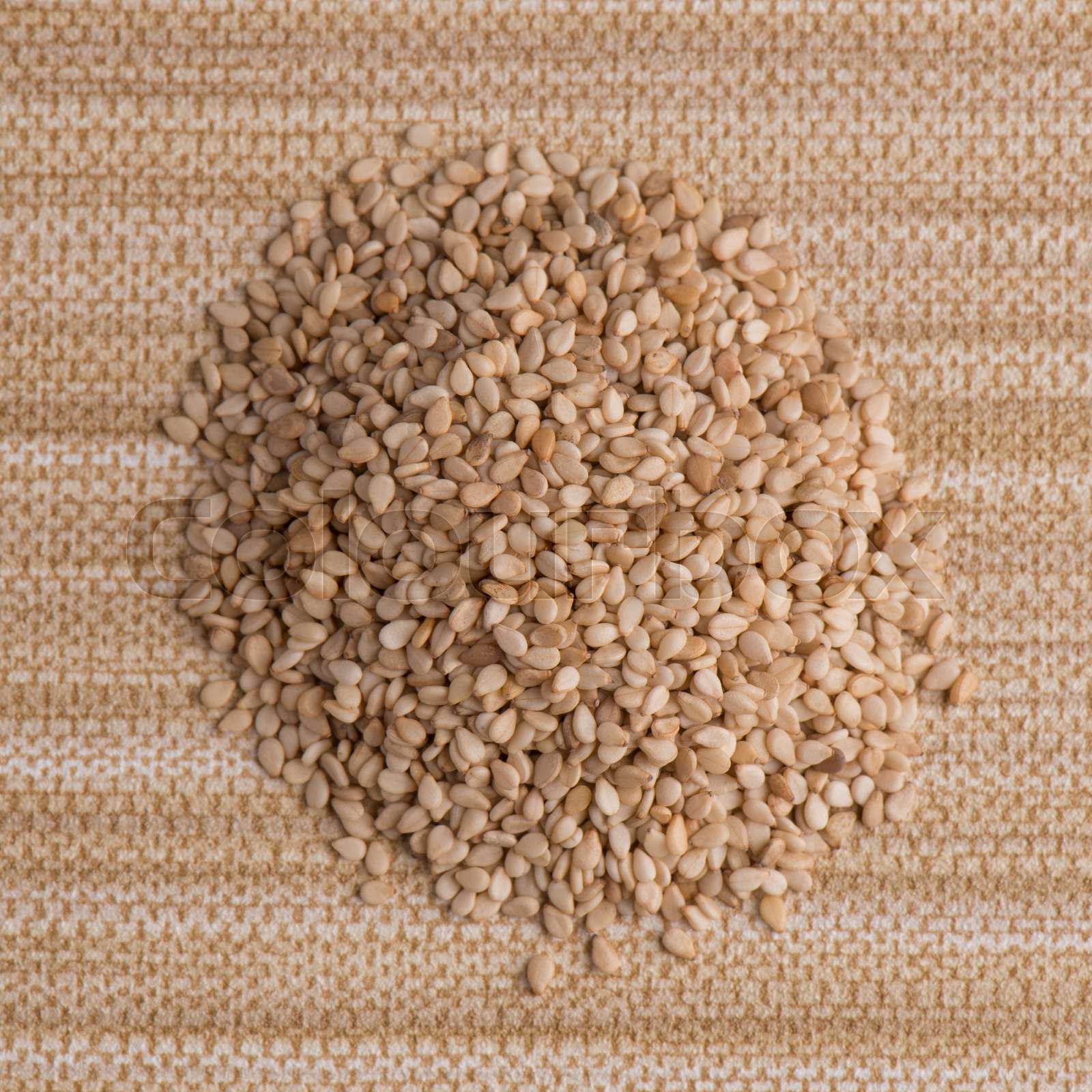 Circle of sesame seeds | Stock image | Colourbox