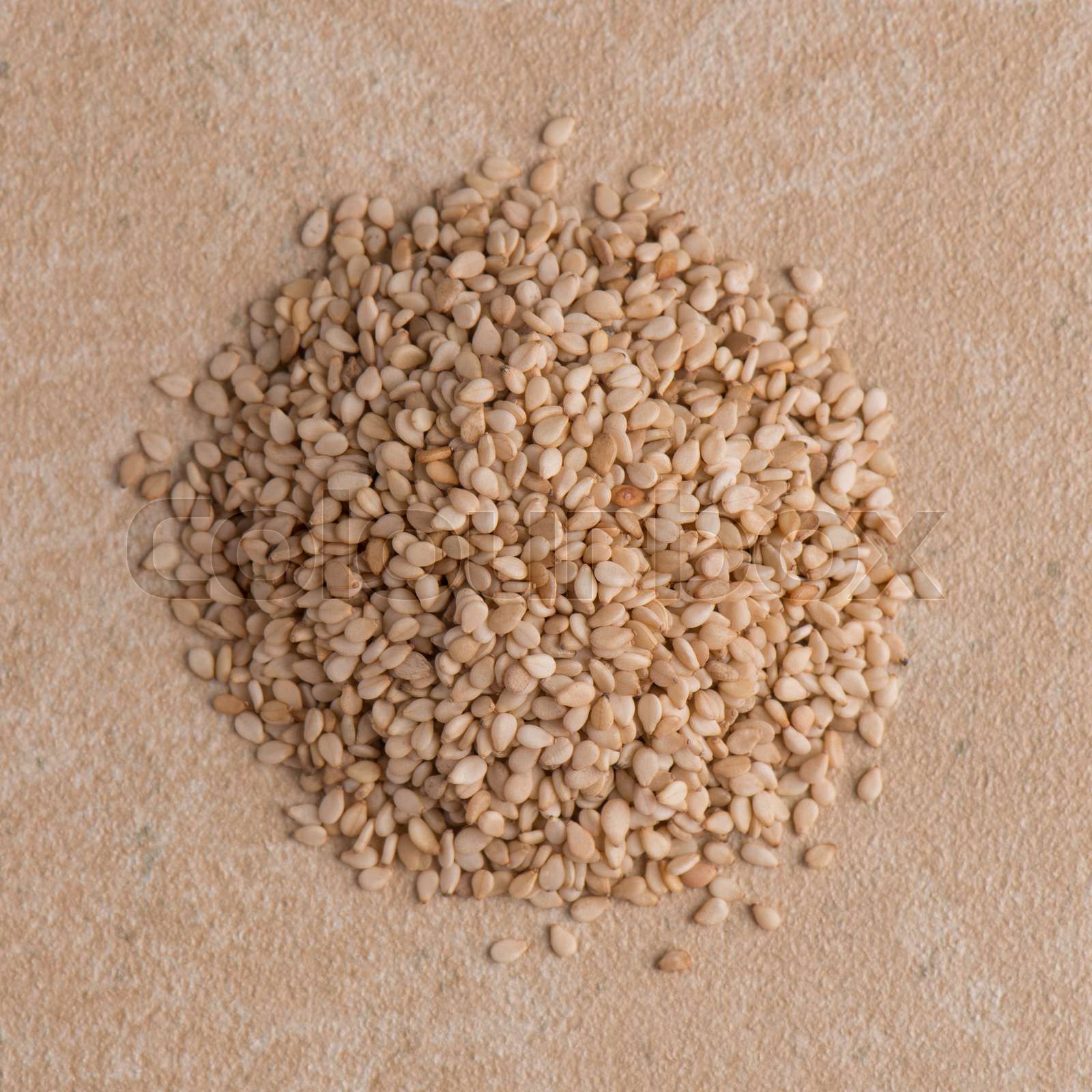 Circle of sesame seeds | Stock image | Colourbox