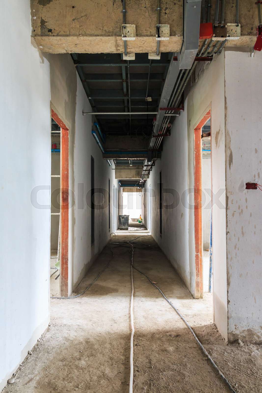 Construction site room passage | Stock image | Colourbox