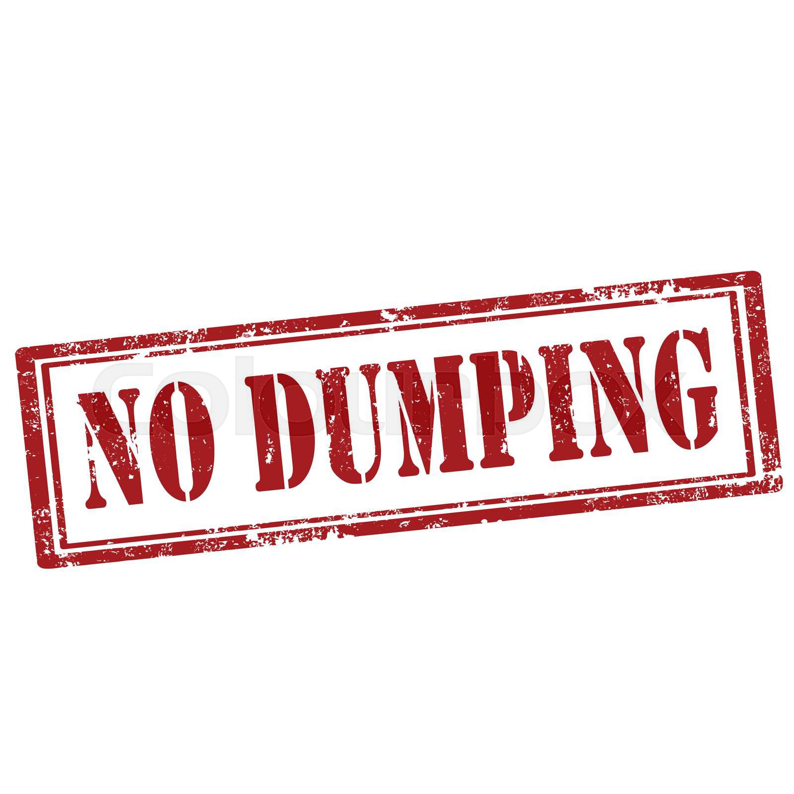 No Dumping-stamp | Stock vector | Colourbox