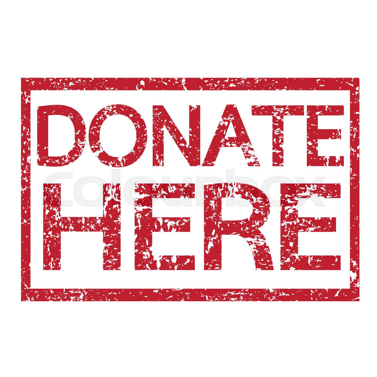 Stamp text DONATE HERE | Stock vector | Colourbox