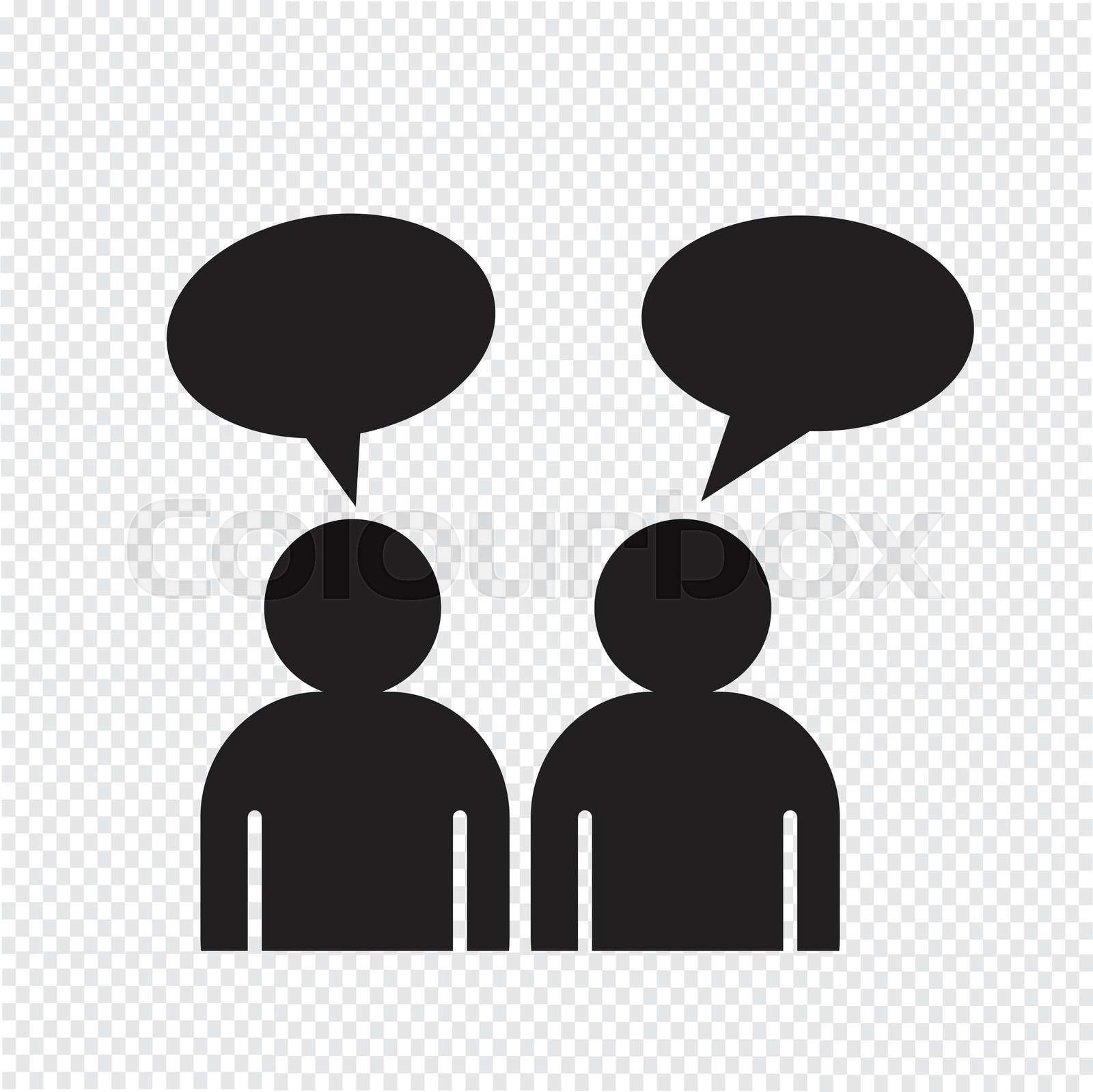 people talk icon | Stock vector | Colourbox
