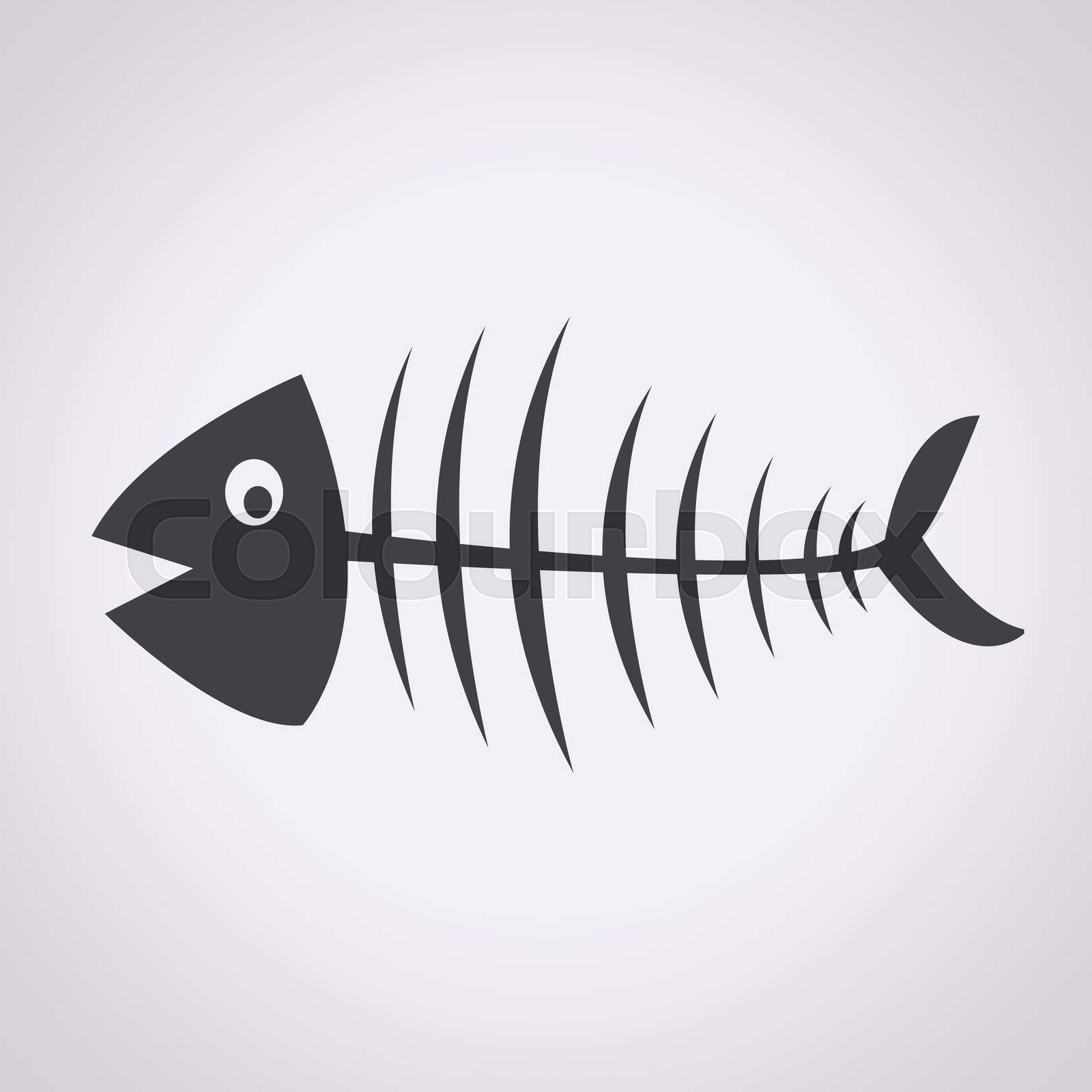 Fish skeleton | Stock vector | Colourbox