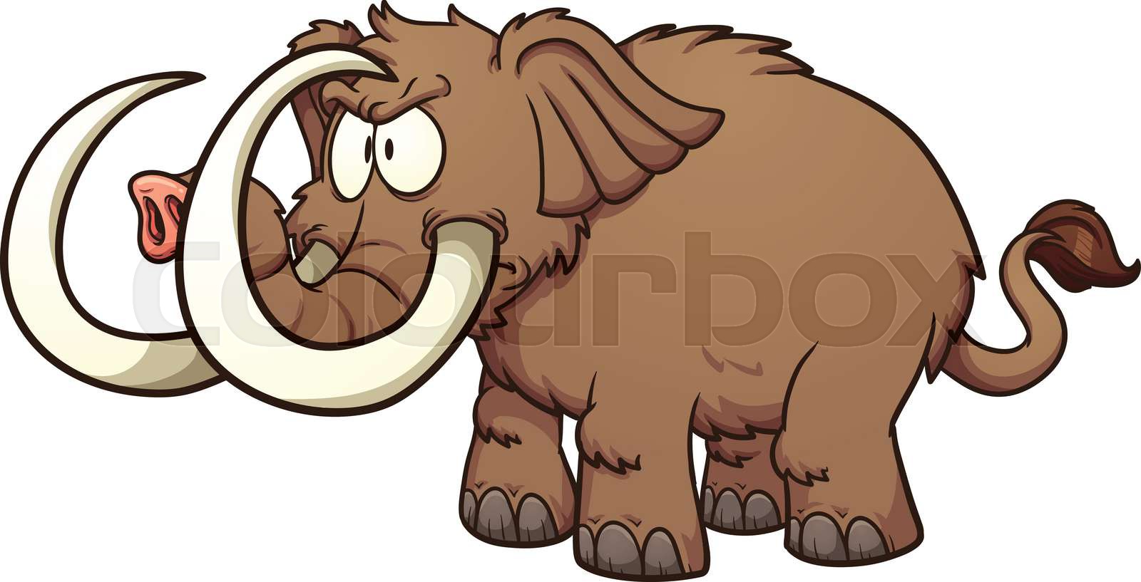 Cartoon mammoth | Stock vector | Colourbox
