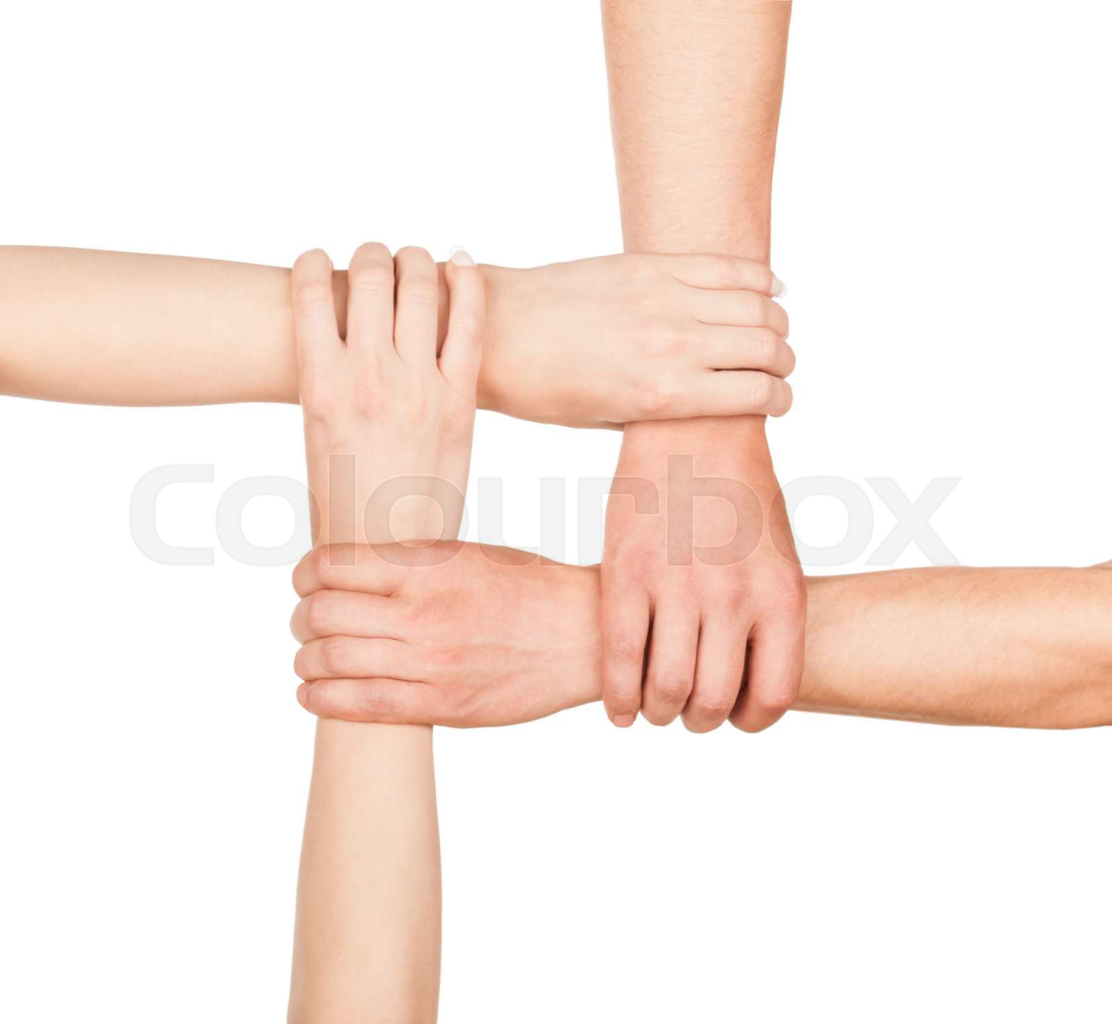 hands are closed, hands holding each other in unity | Stock image ...