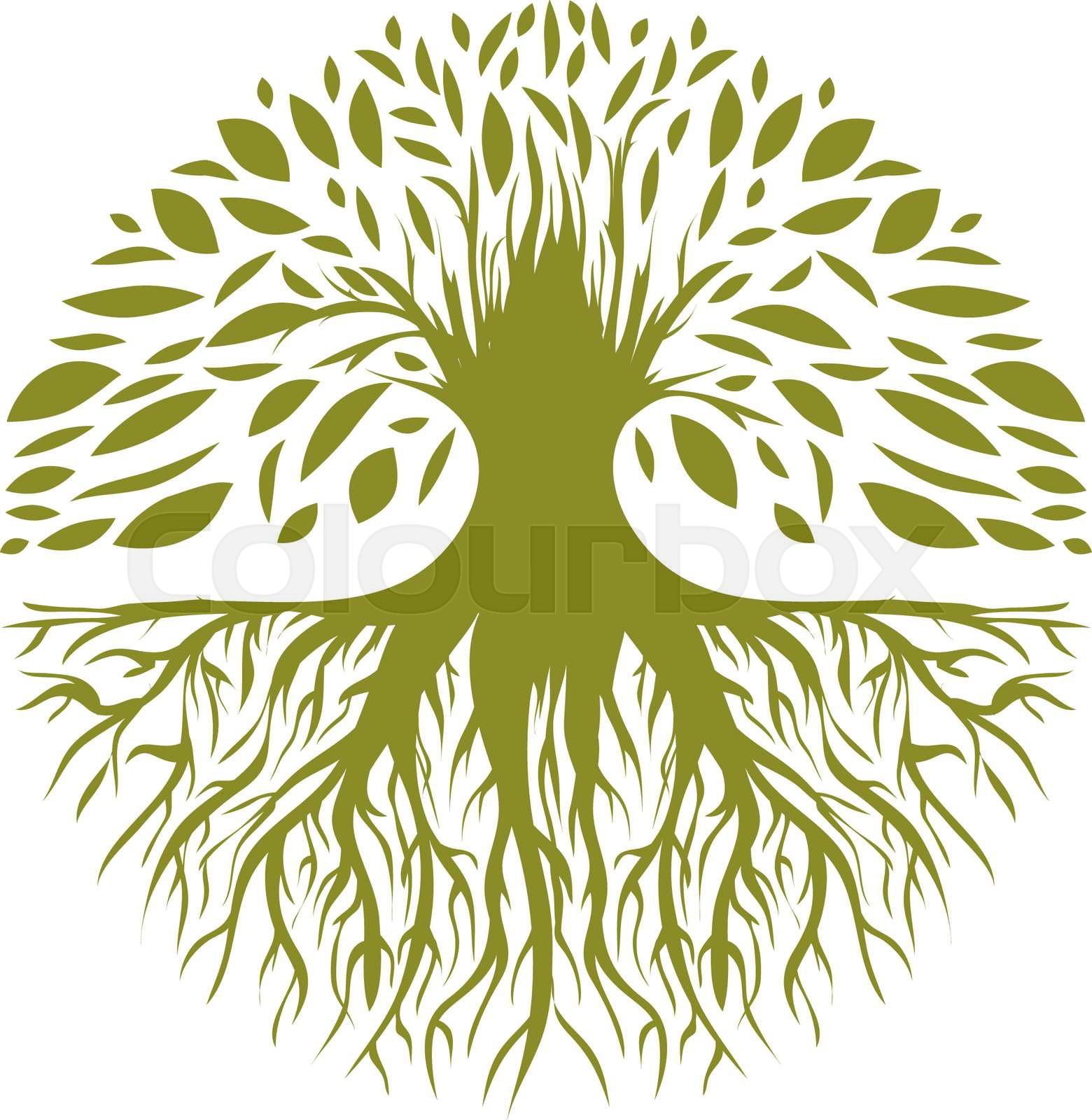 Abstract Round Tree Logo | Stock vector | Colourbox