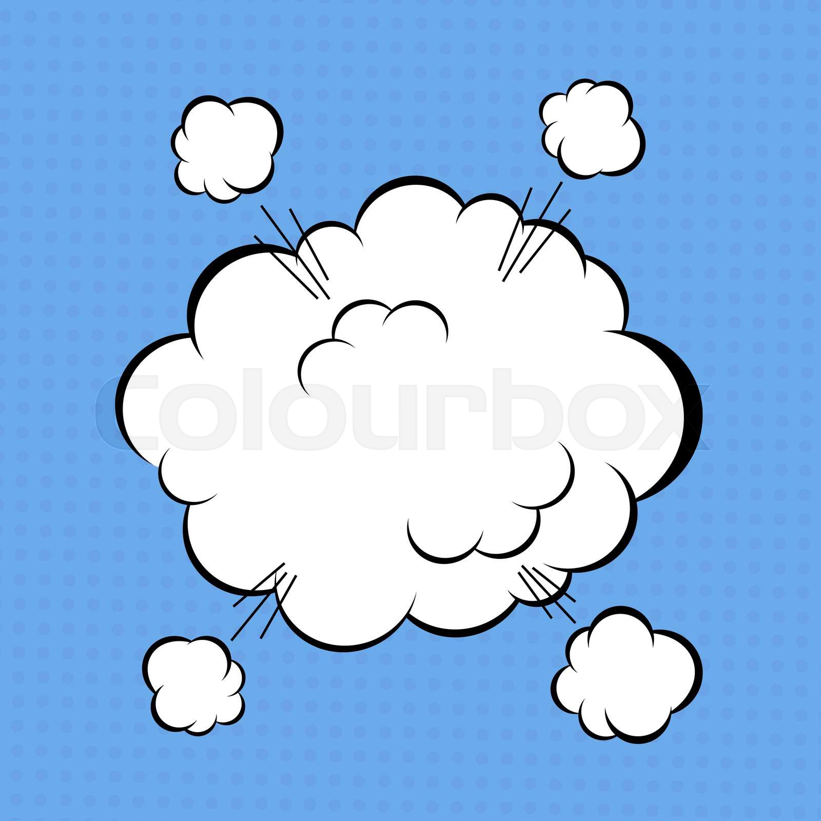Comic cloud | Stock vector | Colourbox