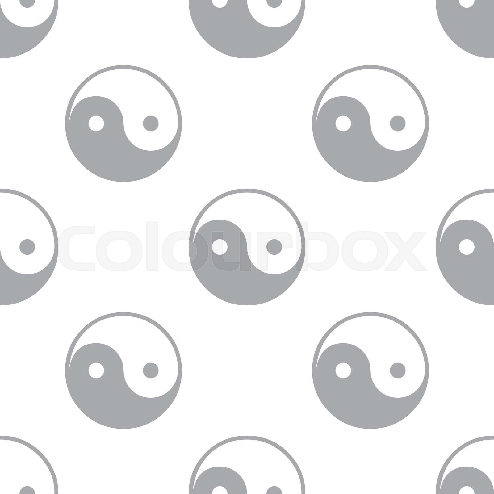 New Yin Yang seamless pattern | Stock vector | Colourbox
