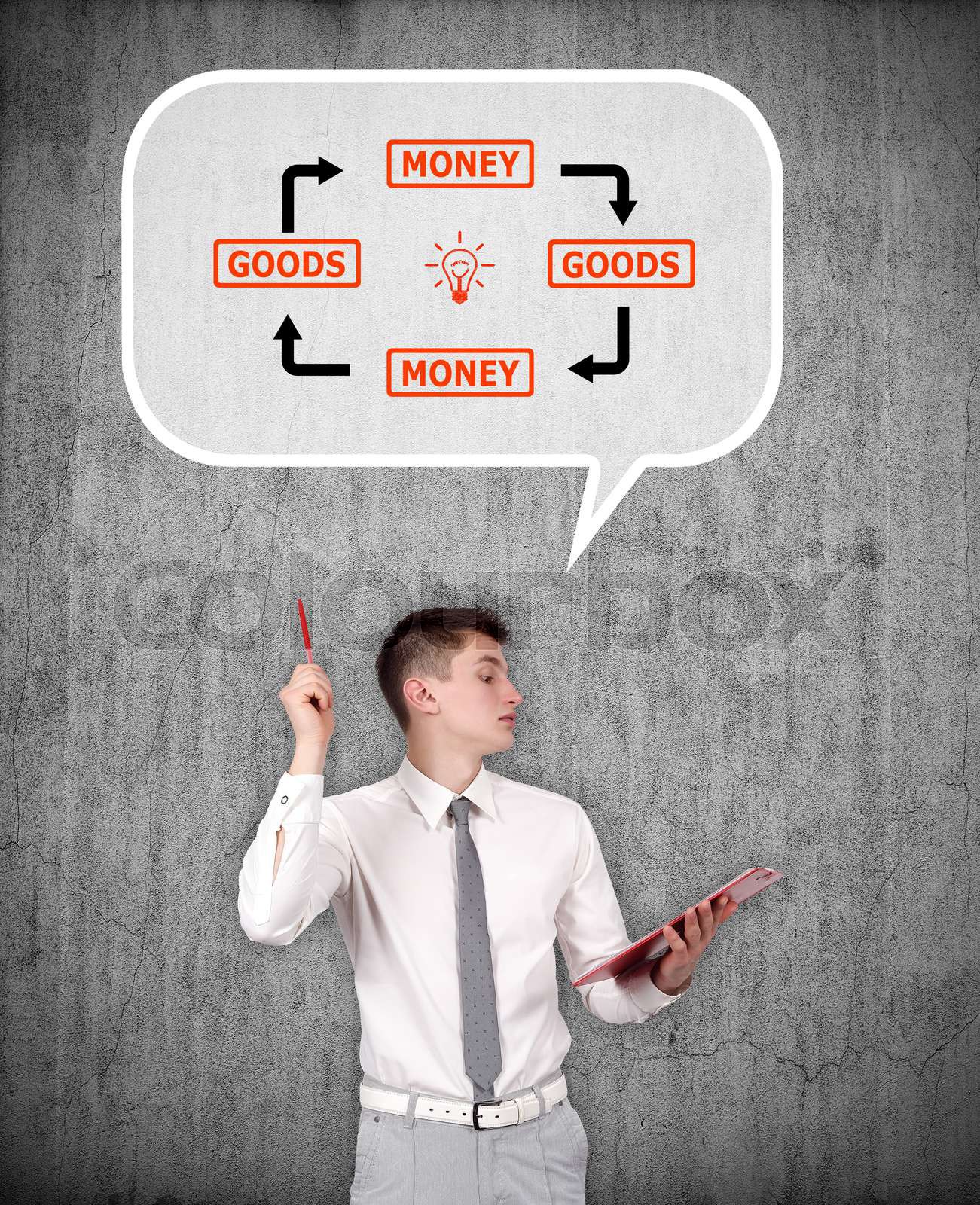 goods and money scheme | Stock image | Colourbox