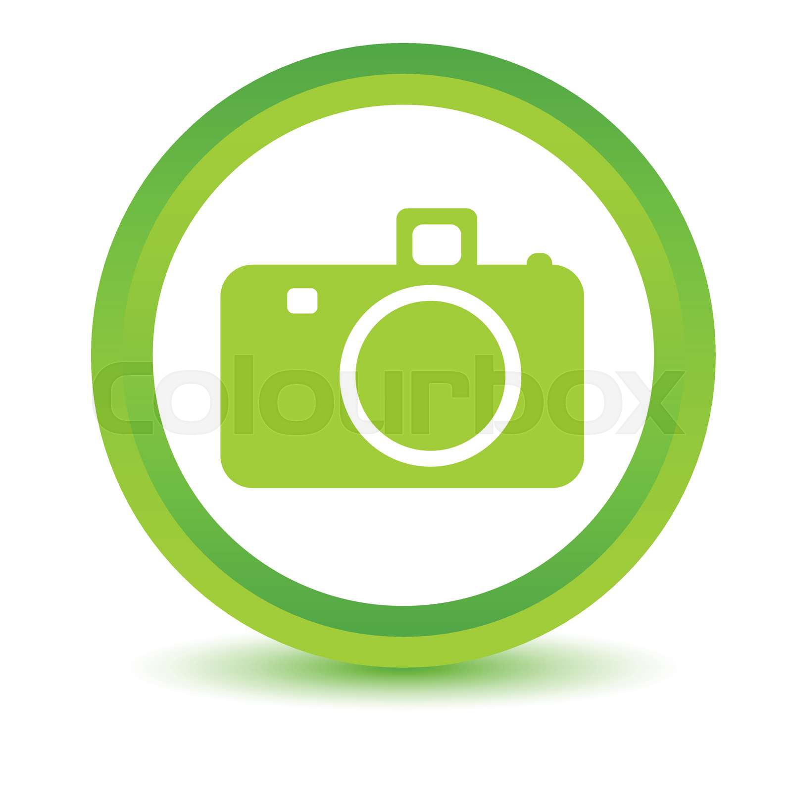 Green camera icon | Stock vector | Colourbox