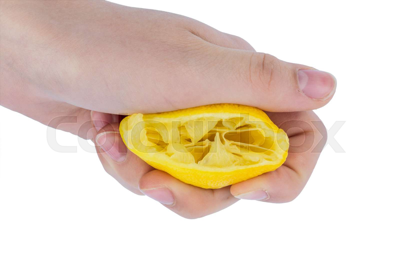 squeezed lemon | Stock image | Colourbox