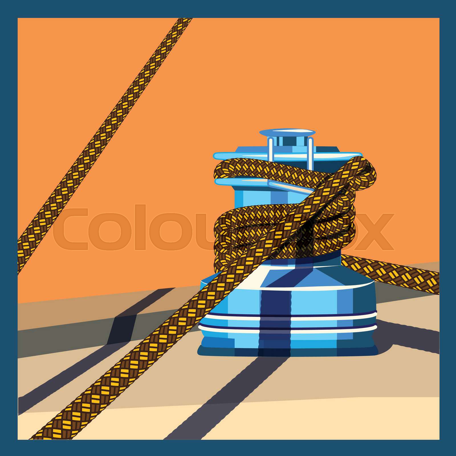 yacht winch | Stock vector | Colourbox