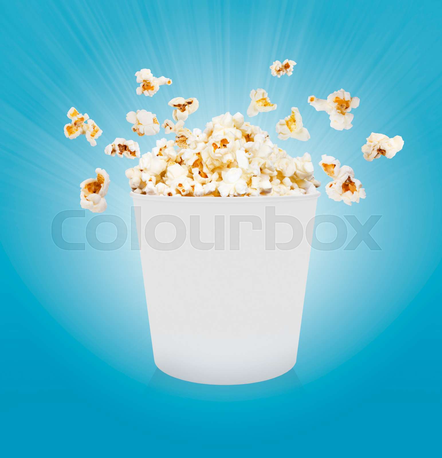 popcorn, eimer, mais | Stock Bild | Colourbox
