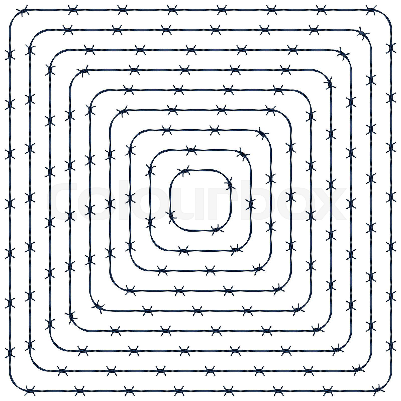 Barbwire pattern | Stock vector | Colourbox