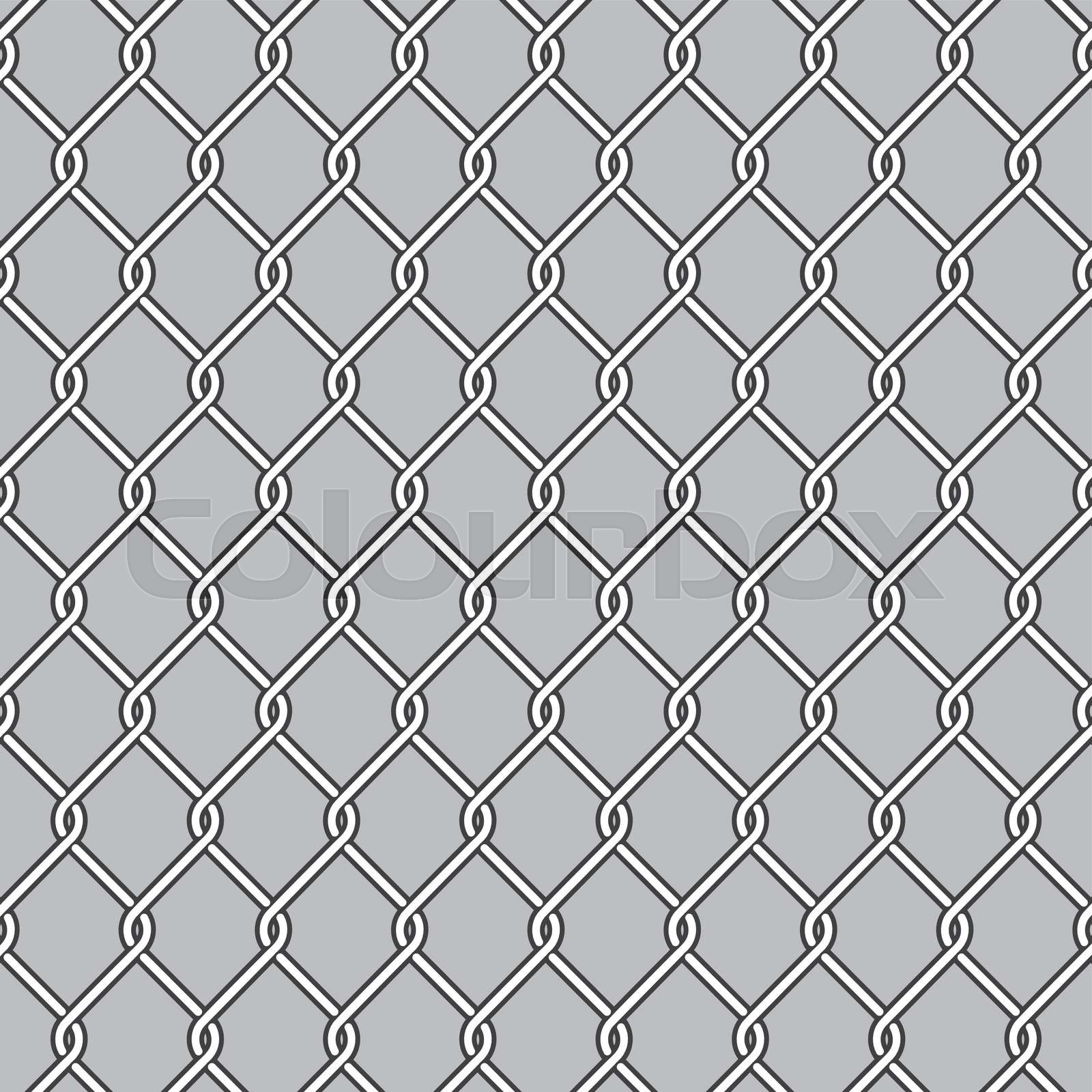 Chain Link Fence | Stock vector | Colourbox