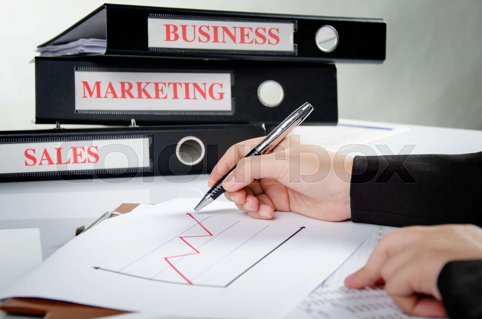 Working Graph | Stock image | Colourbox