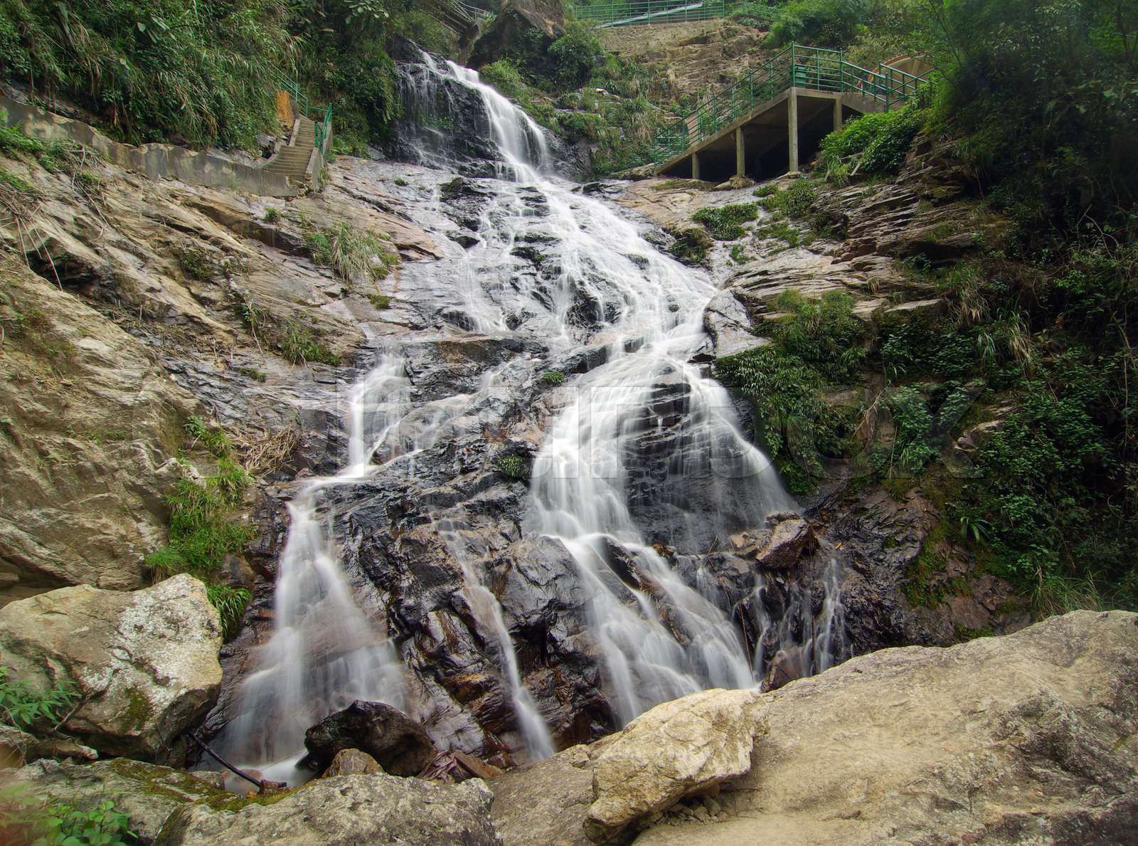 Thac Bac or Silver waterfall at Sapa, Vietnam | Stock image | Colourbox