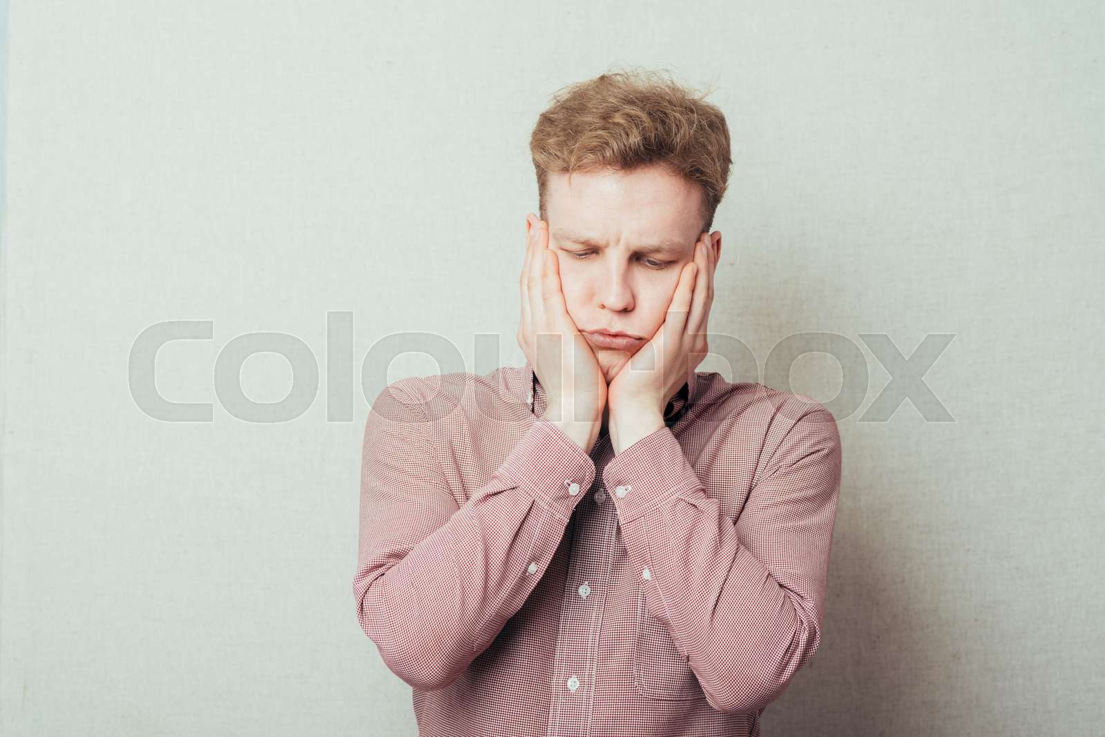sad and confused man | Stock image | Colourbox