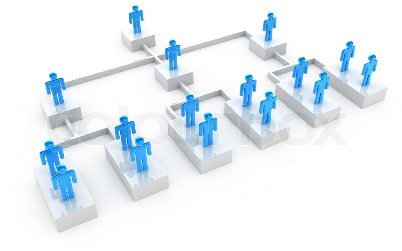 "Business Organization Chart" | Stock Bild | Colourbox