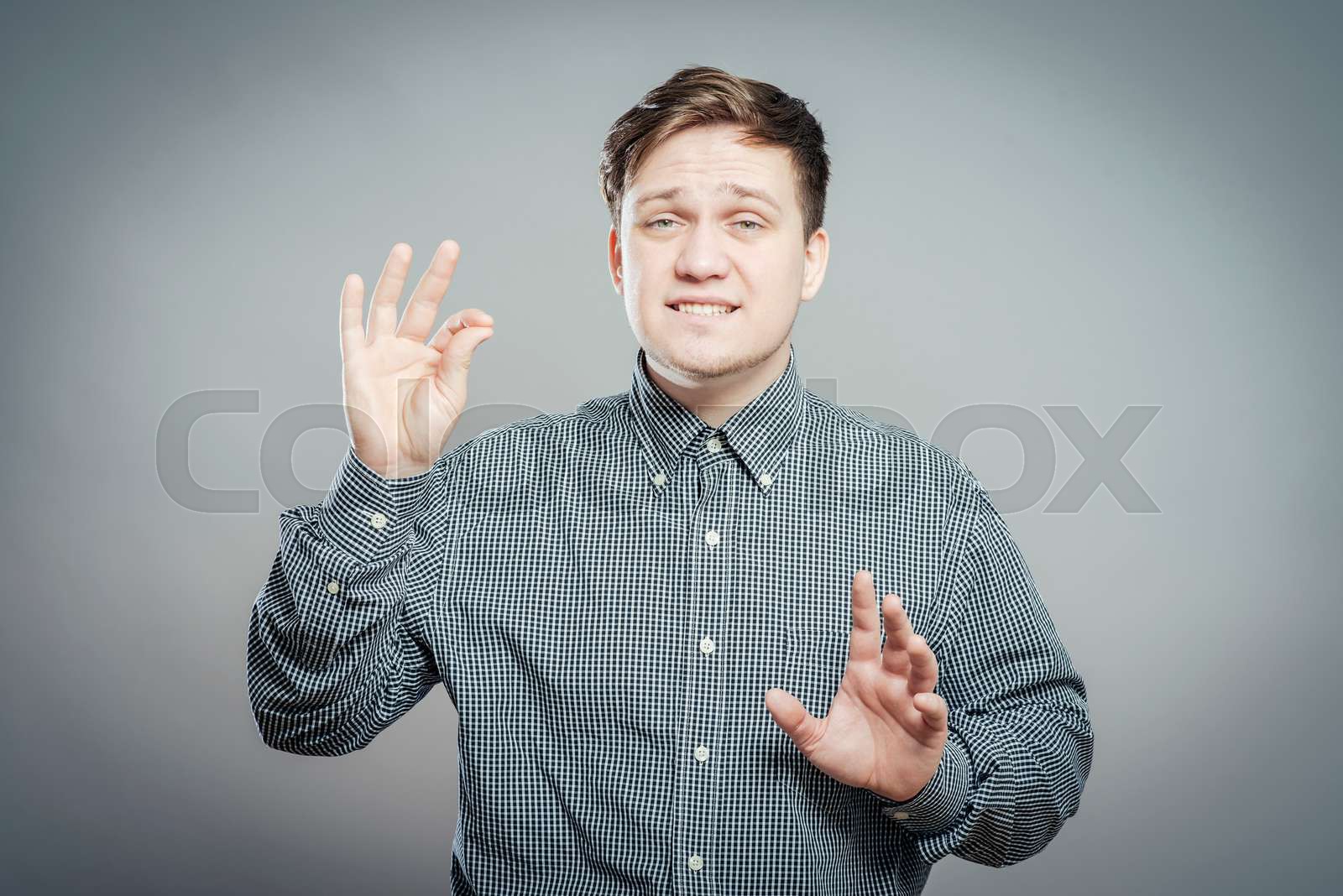 Man conducting musicians | Stock image | Colourbox