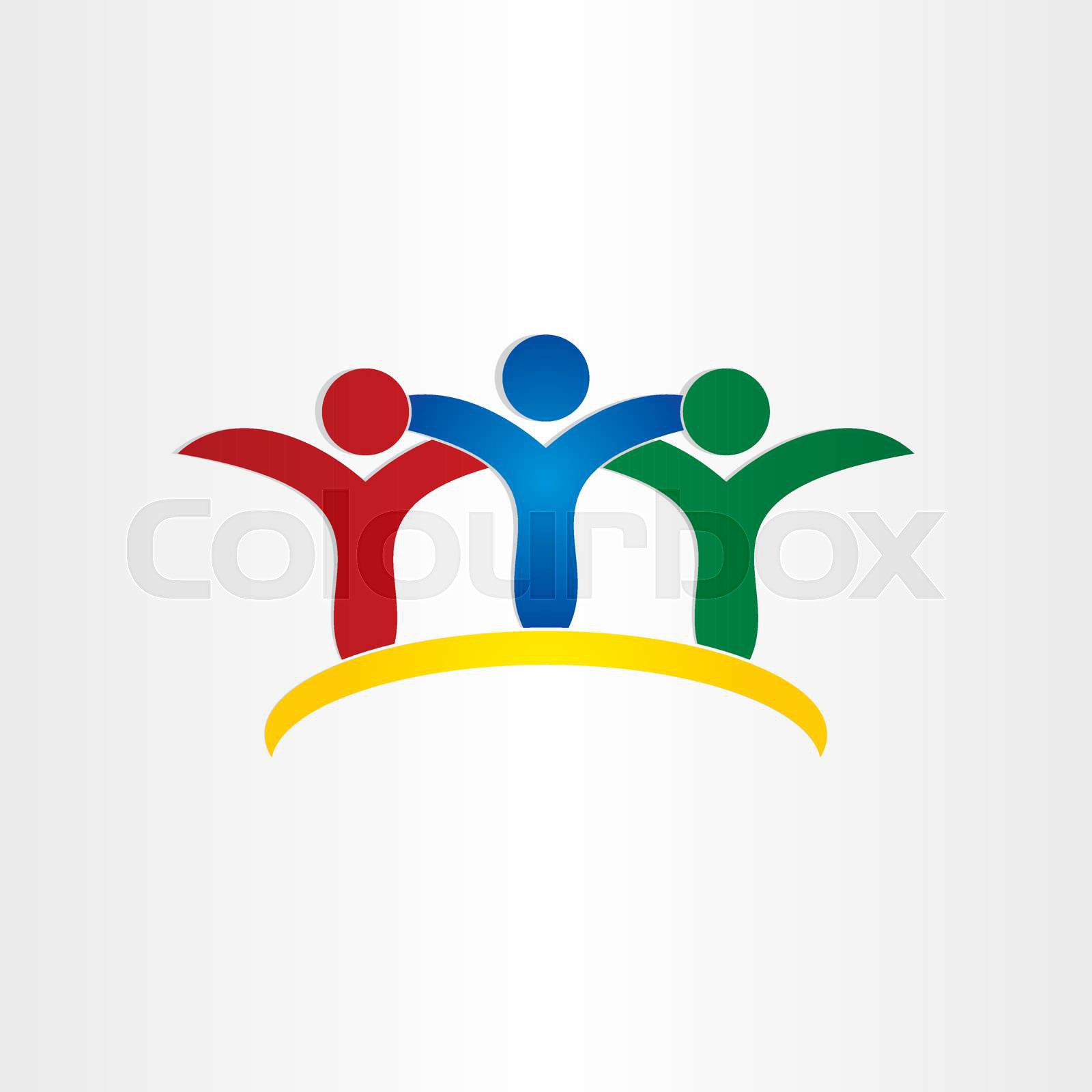 friends kids children friendship concept icon design | Stock vector ...