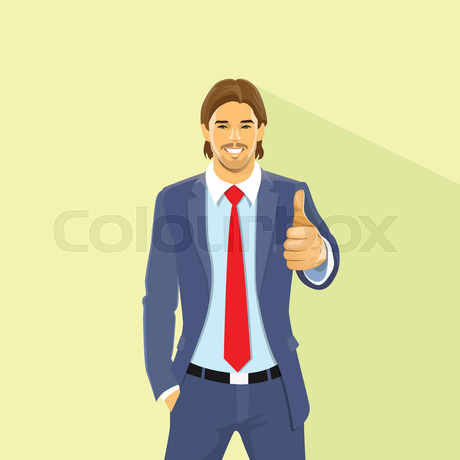 auf, cartoon, erfolg | Stock-Vektor | Colourbox