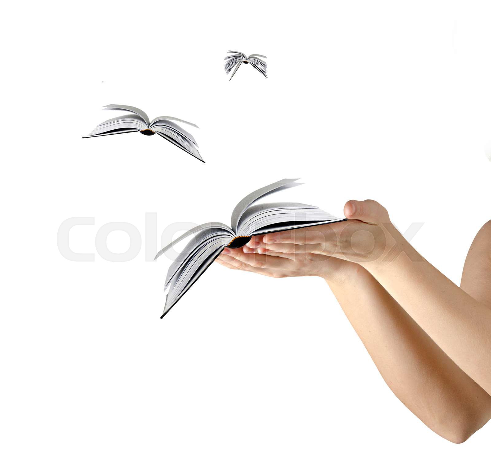 bog, forfatter, flyvende | Stock foto | Colourbox