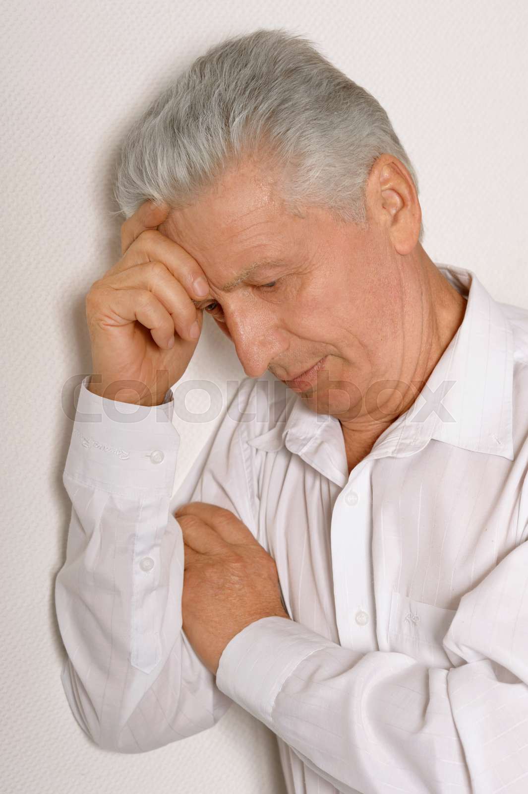 Sad old man | Stock image | Colourbox