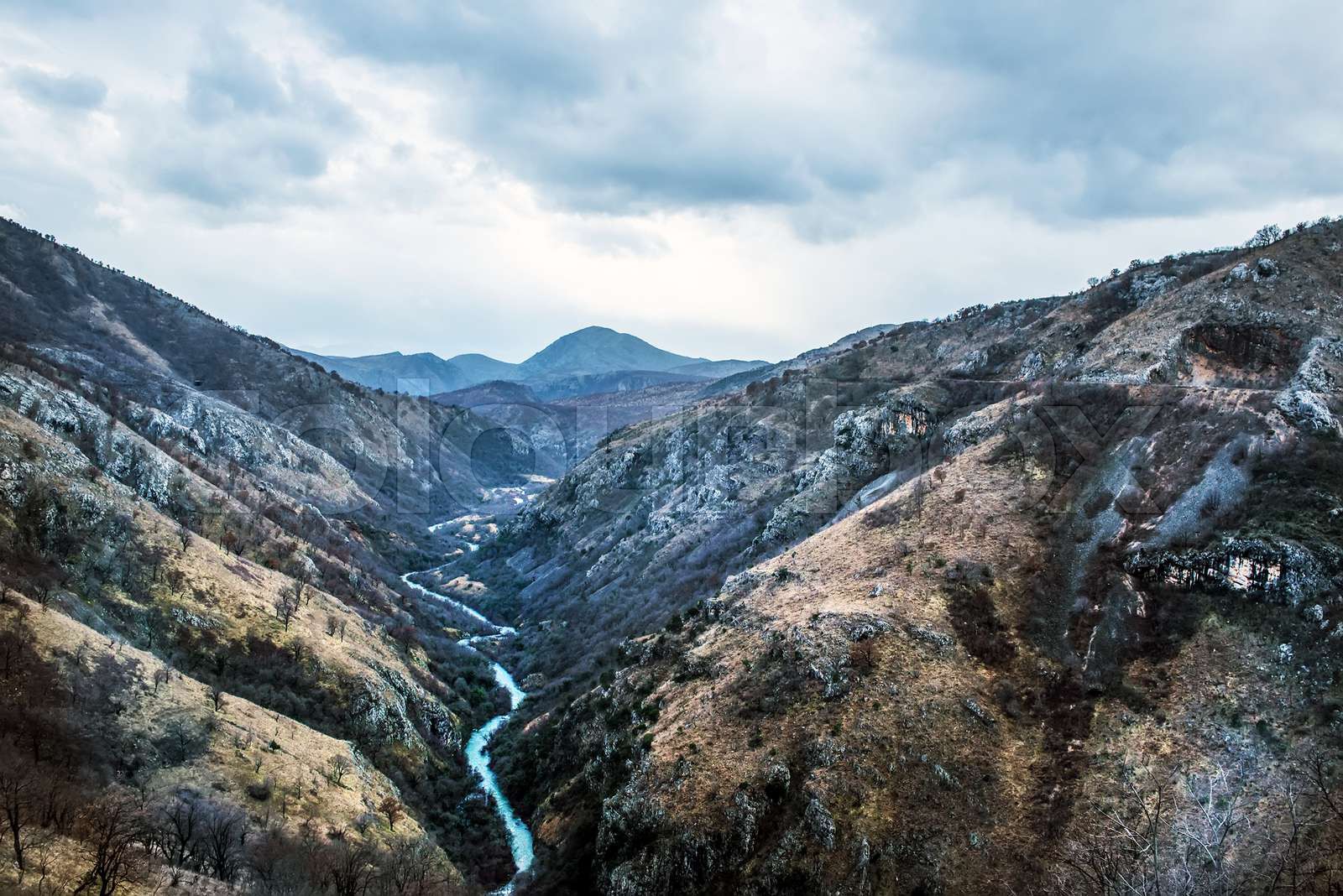 The canyon of Tara river (Kanjon rijeke Tare) in Montenegro, the ...