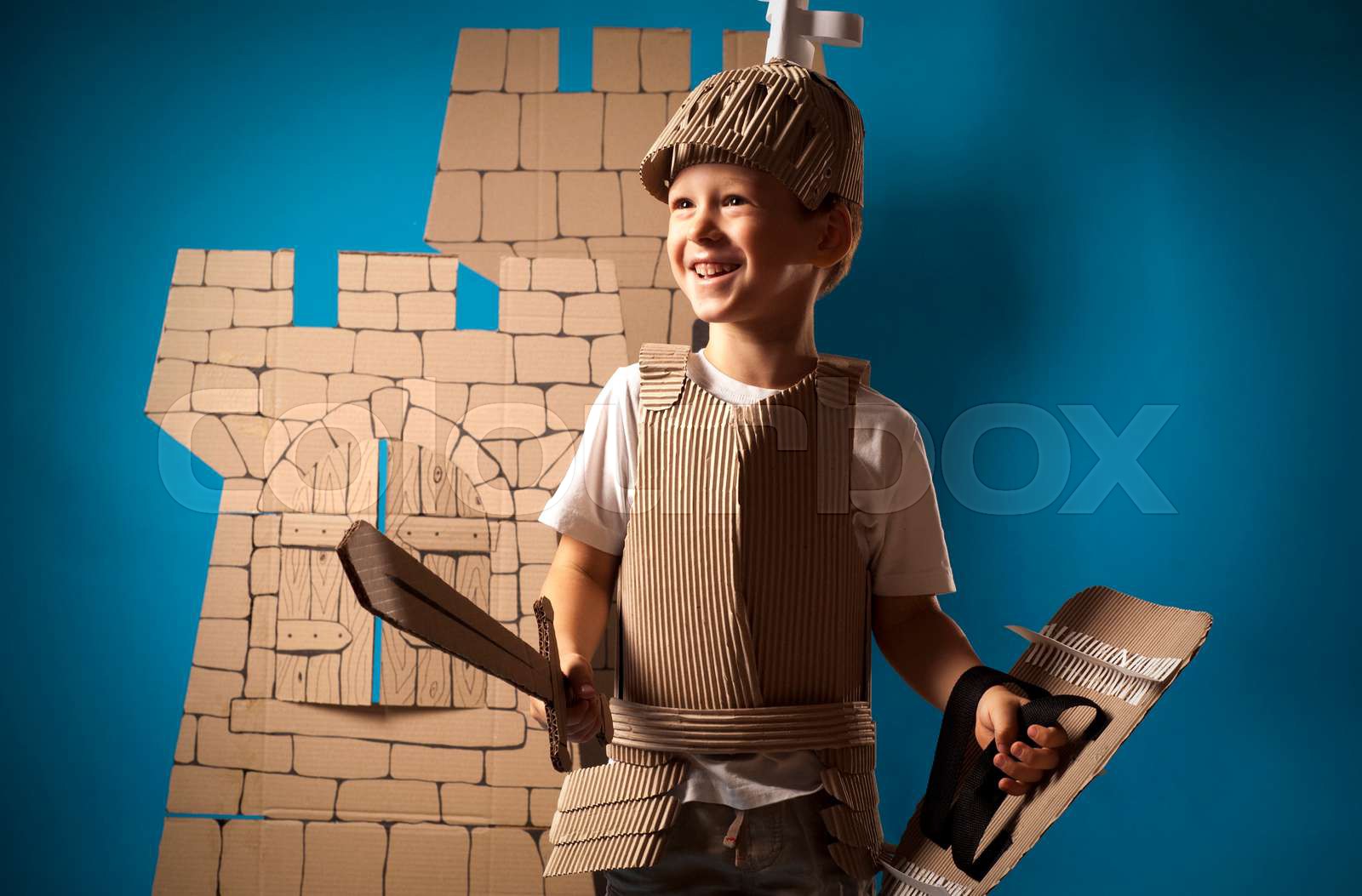 medieval knight child | Stock image | Colourbox