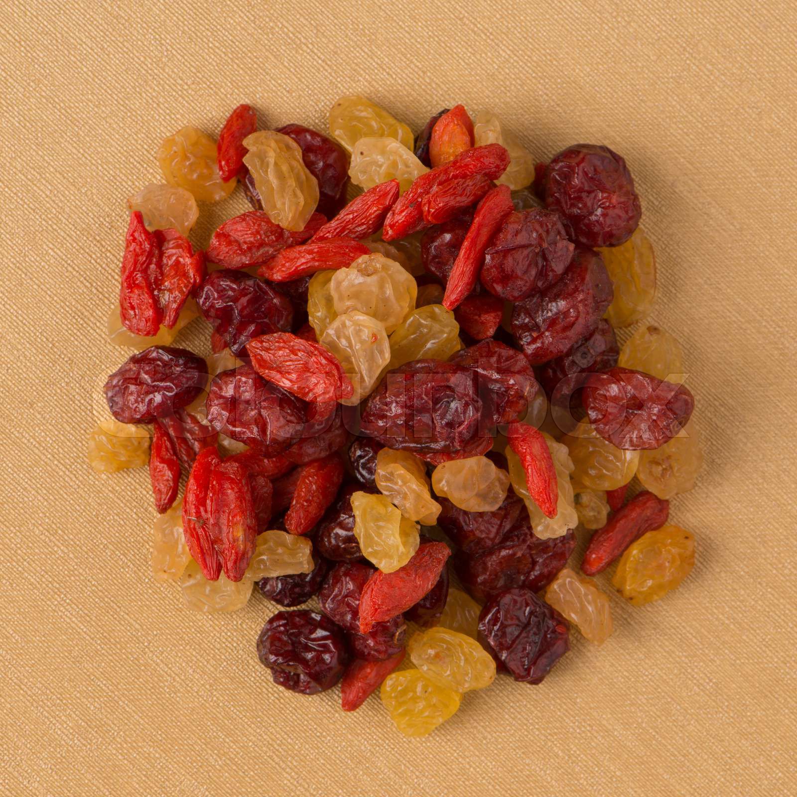 Circle of mixed dried fruits | Stock image | Colourbox
