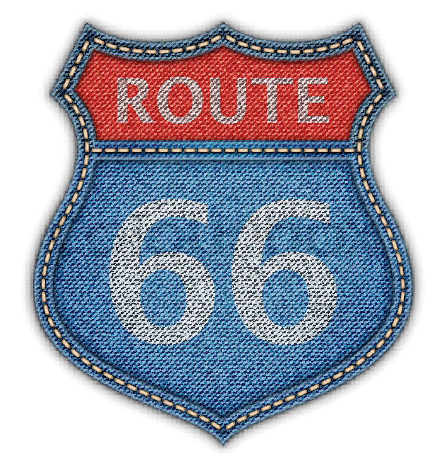 Route 66 Road Sign | Stock vector | Colourbox