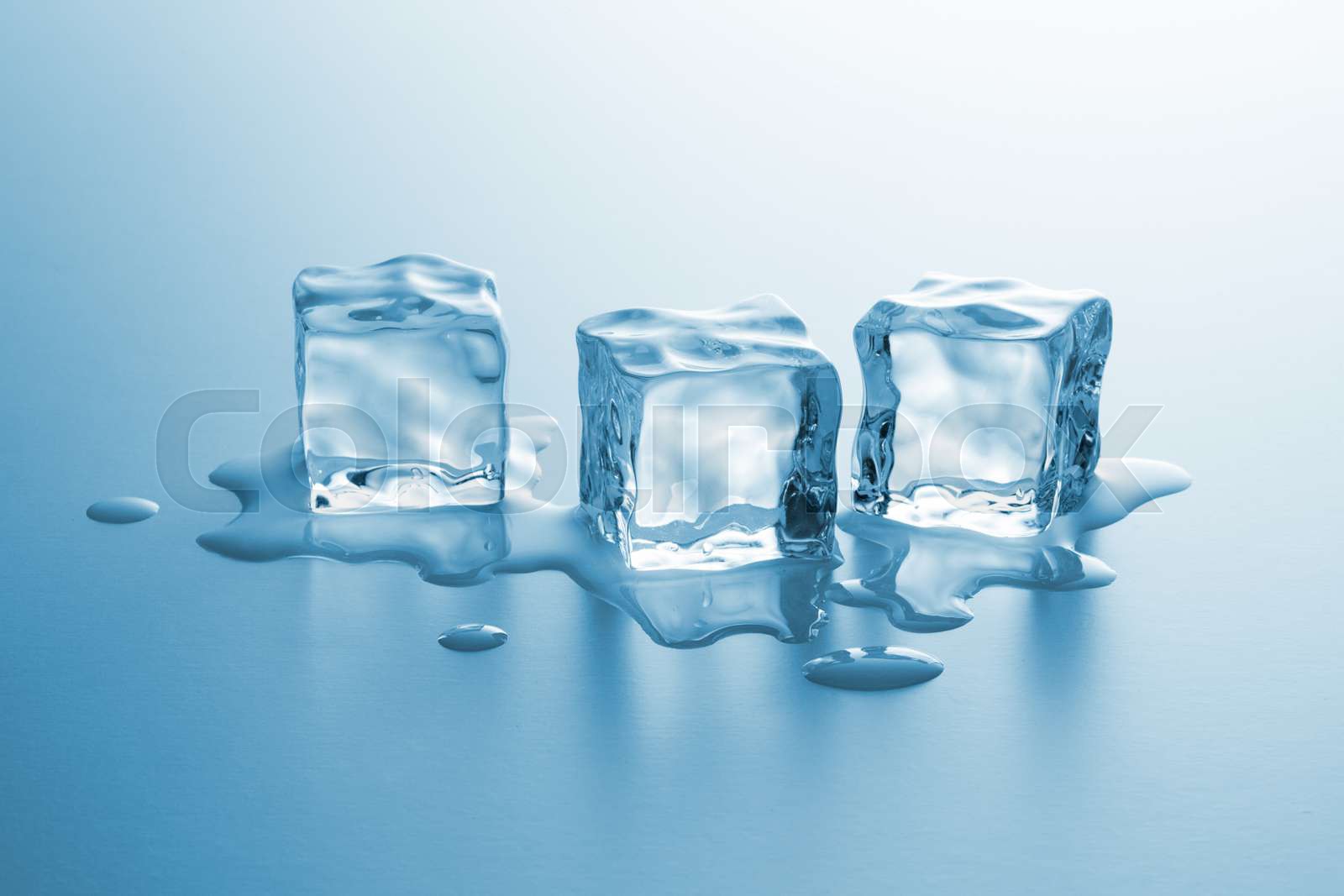 melt ice cubes | Stock image | Colourbox