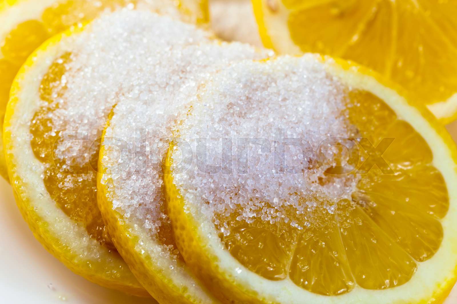 lemon with sugar | Stock image | Colourbox