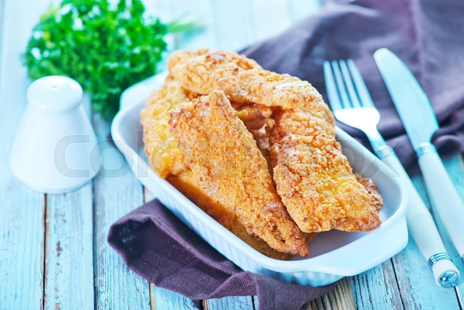 fried fish | Stock image | Colourbox