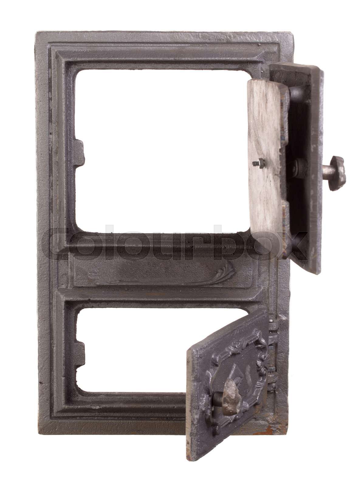 Cast iron door for furnaces. | Stock image | Colourbox