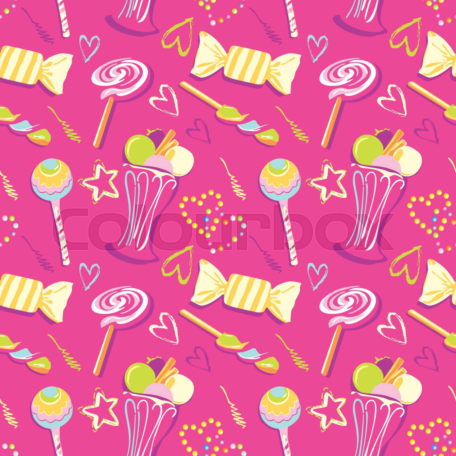 Sweet seamless pattern | Stock vector | Colourbox