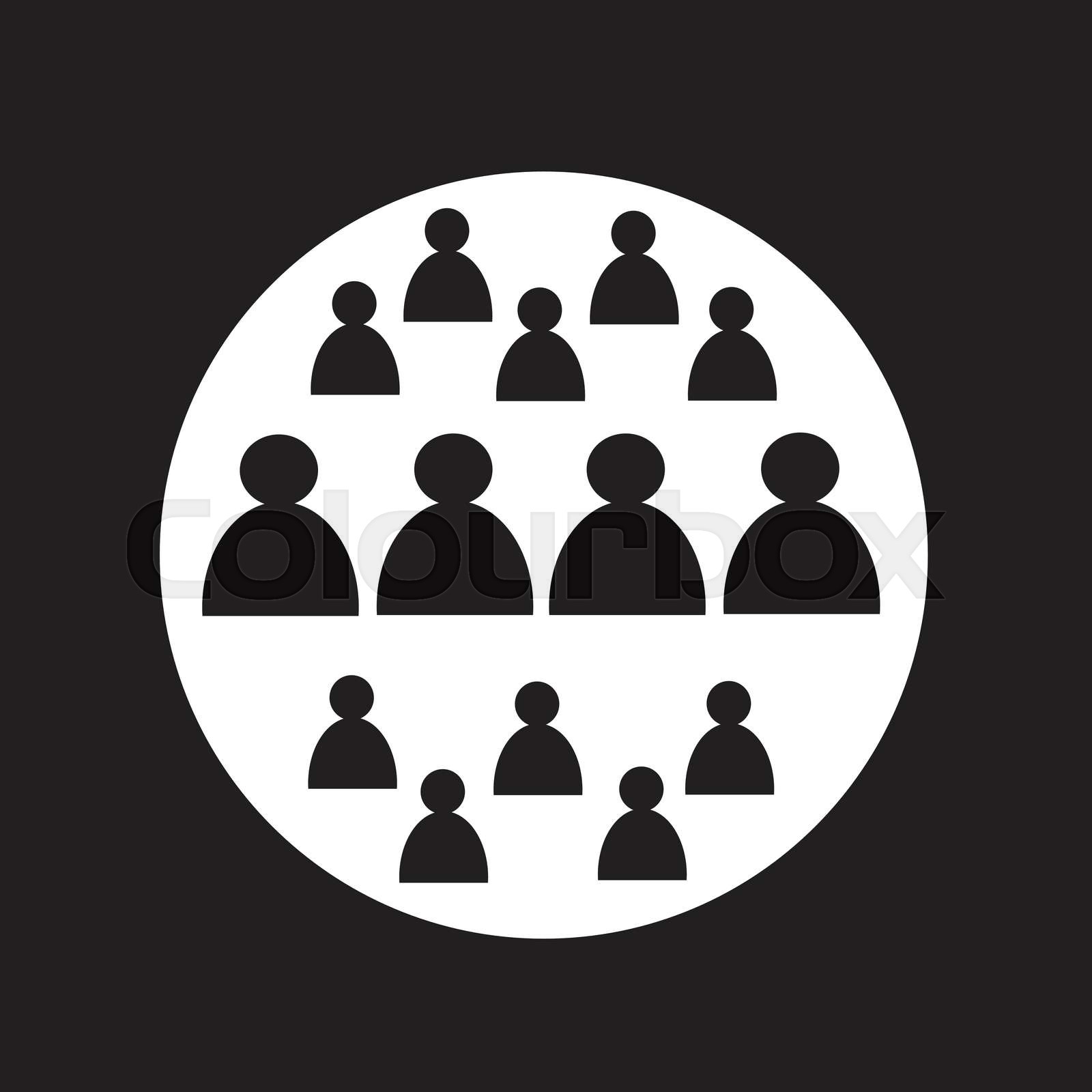 Group of people icon | Stock vector | Colourbox
