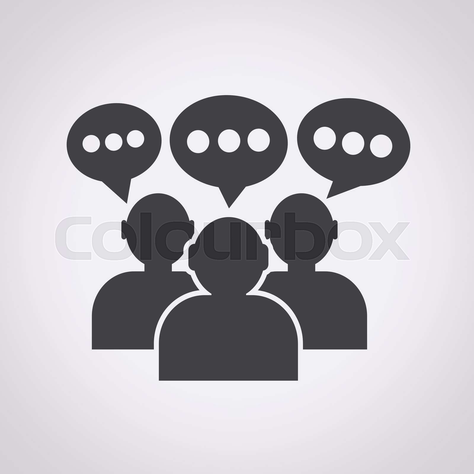 icon, dialog, abstand | Stock-Vektor | Colourbox