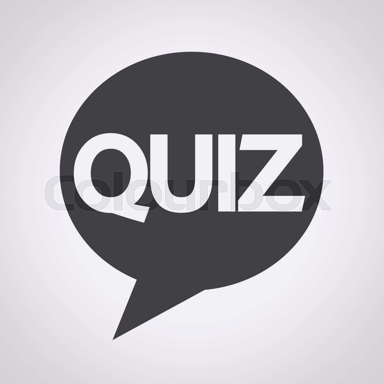 Quiz speech bubble icon | Stock vector | Colourbox Quiz speech bubble icon | Stock vector | Colourbox