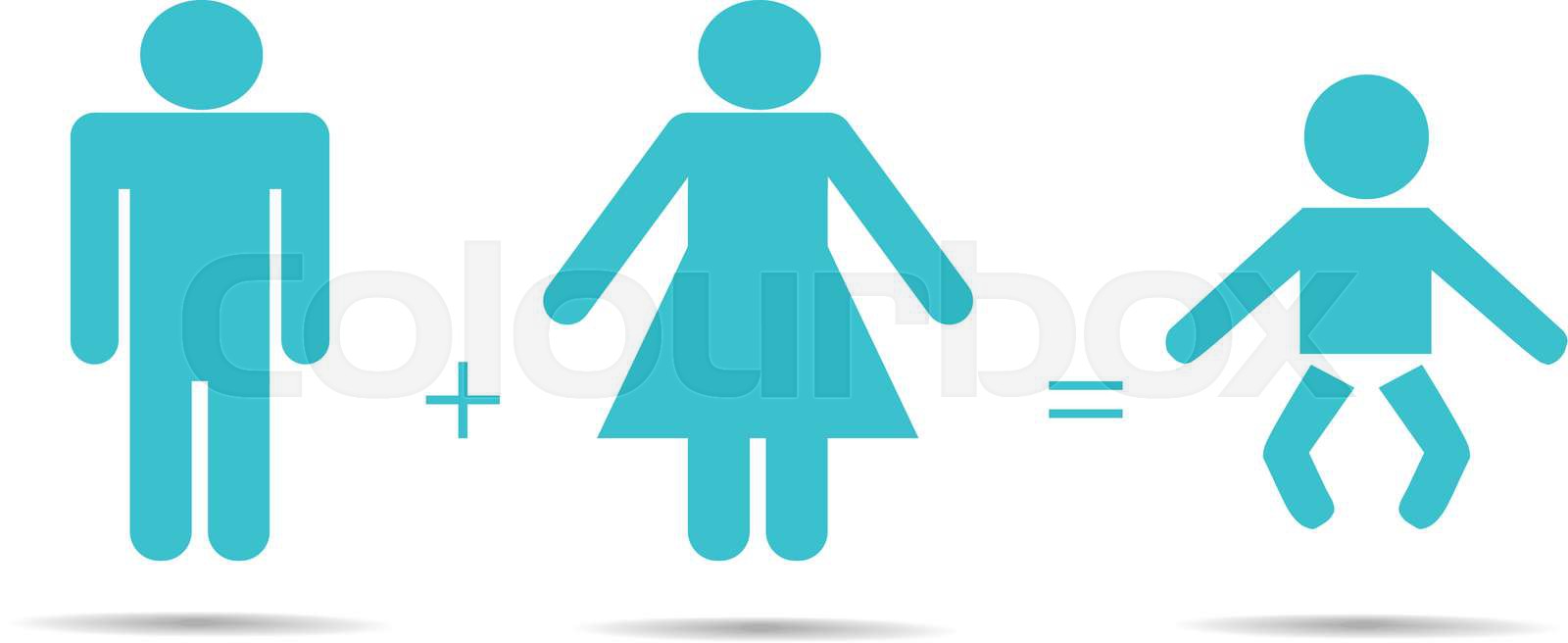 Process of human life.Vector illustration | Stock vector | Colourbox