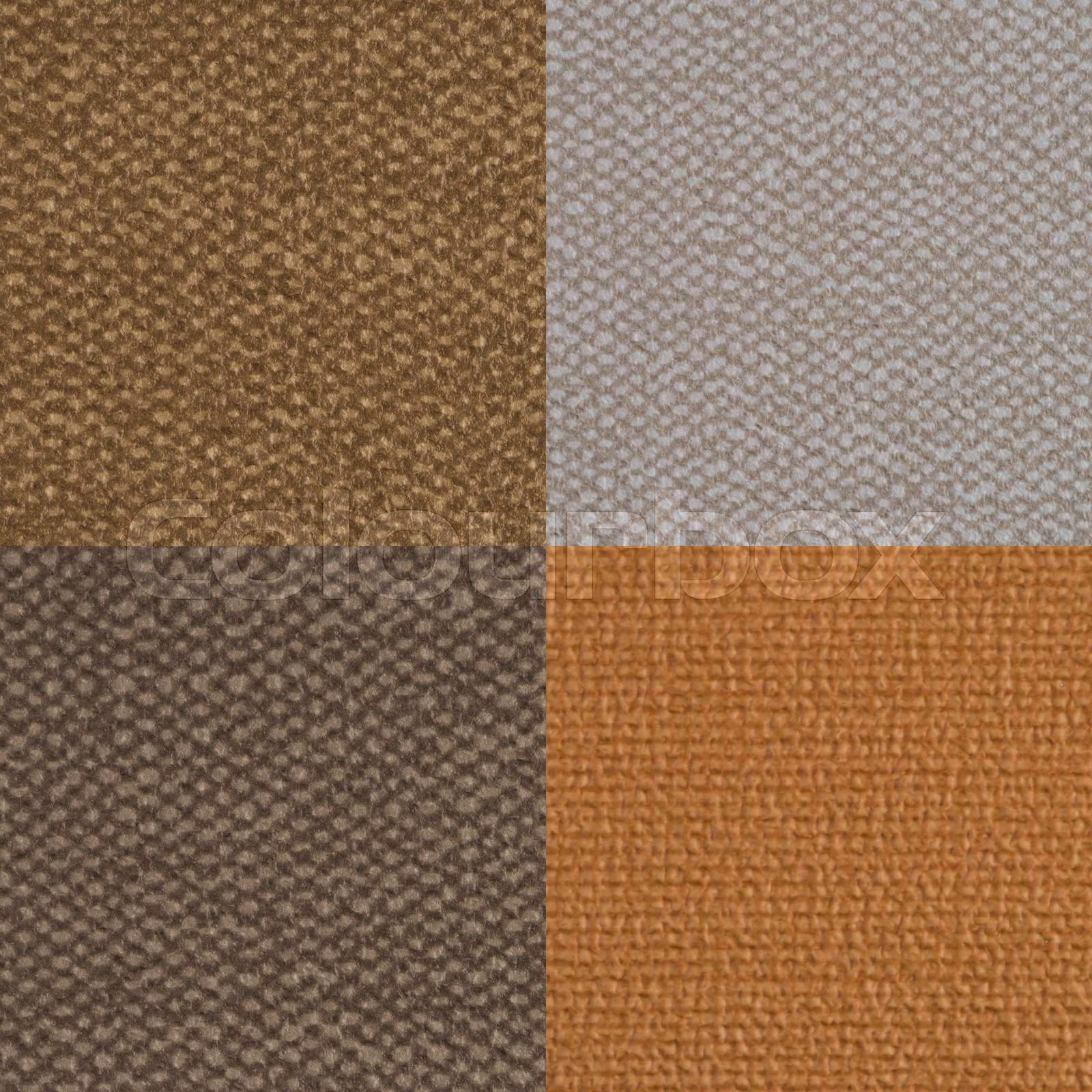 Set of brown vinyl samples | Stock image | Colourbox