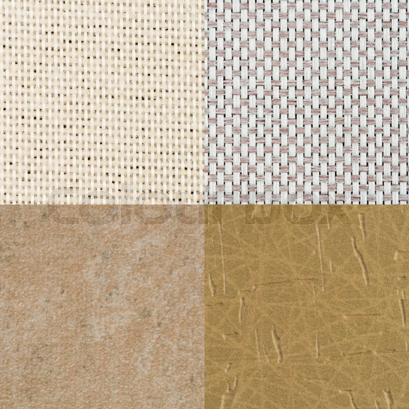 Set of brown vinyl samples | Stock image | Colourbox