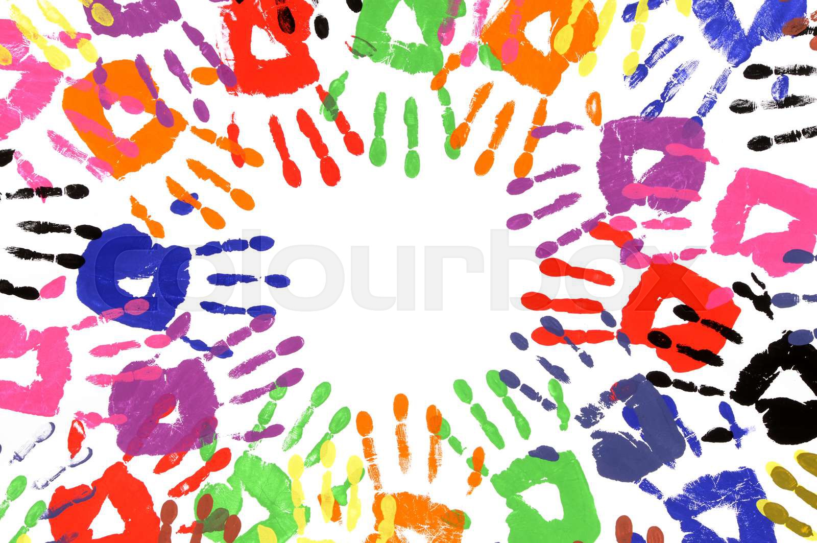 viele, hände, kinder | Stock Bild | Colourbox