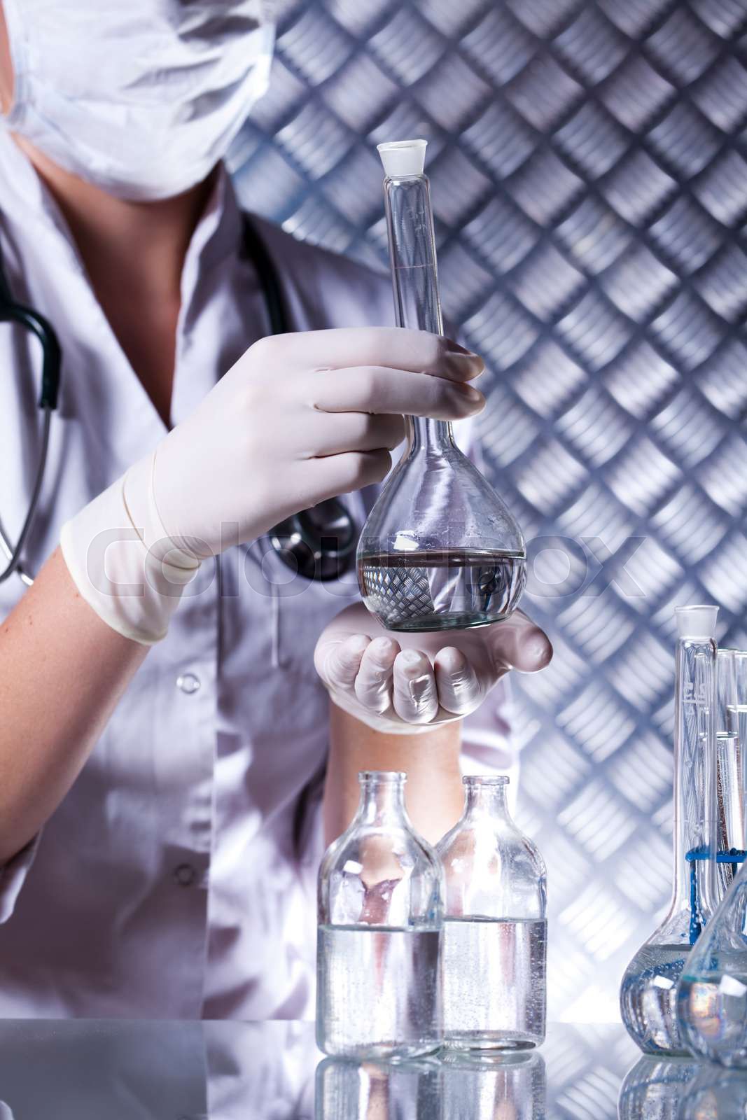 Laboratory, bio organic modern concept | Stock image | Colourbox